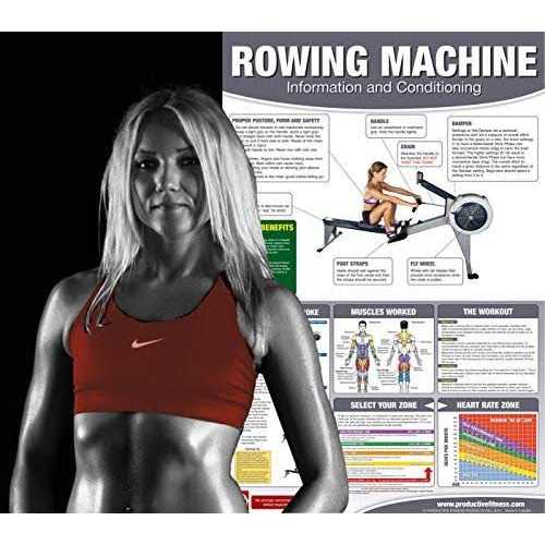 Rowing Machine Poster/Chart How to use a rower How to use an Erg ...